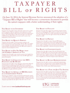 Taxpayer Bill of Rights (TBOR) - Landmark Tax Group
